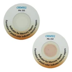Mercury Detection Surface Wipes (5 pack) & Color Comparator